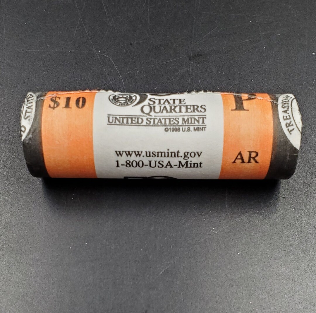 1 Unopened US Mint Uncirculated Roll 2003 P Arkansas Statehood Quarters ...