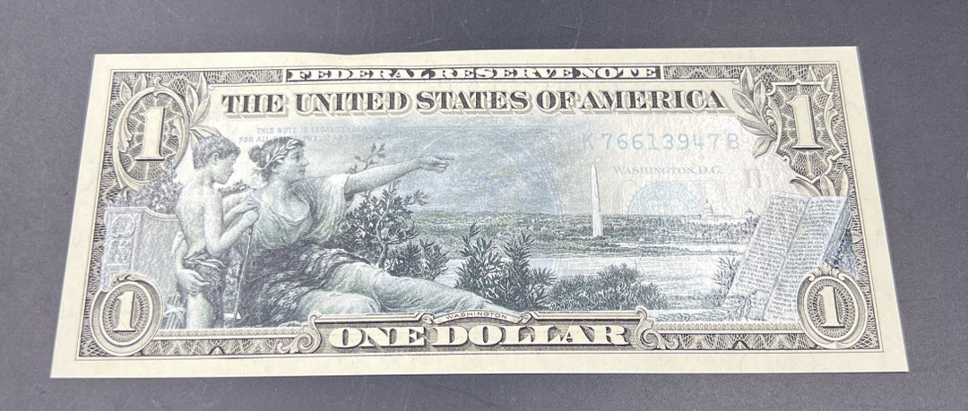 Colorized US FRN Federal Reserve 1 One Dollar Bill Note - Educational ...