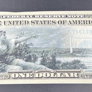 Colorized US FRN Federal Reserve 1 One Dollar Bill Note - Educational ...