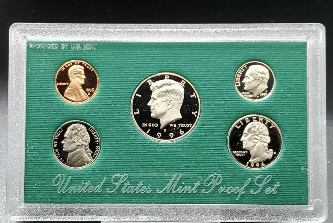 1996 S US Proof Clad Coin Set OGP @robinsonscointown - Etsy