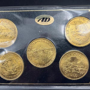 Coins of Hawaii 5 Coin Maui Honolulu Kauai Dollar Coin Set Gem BU UNC ...