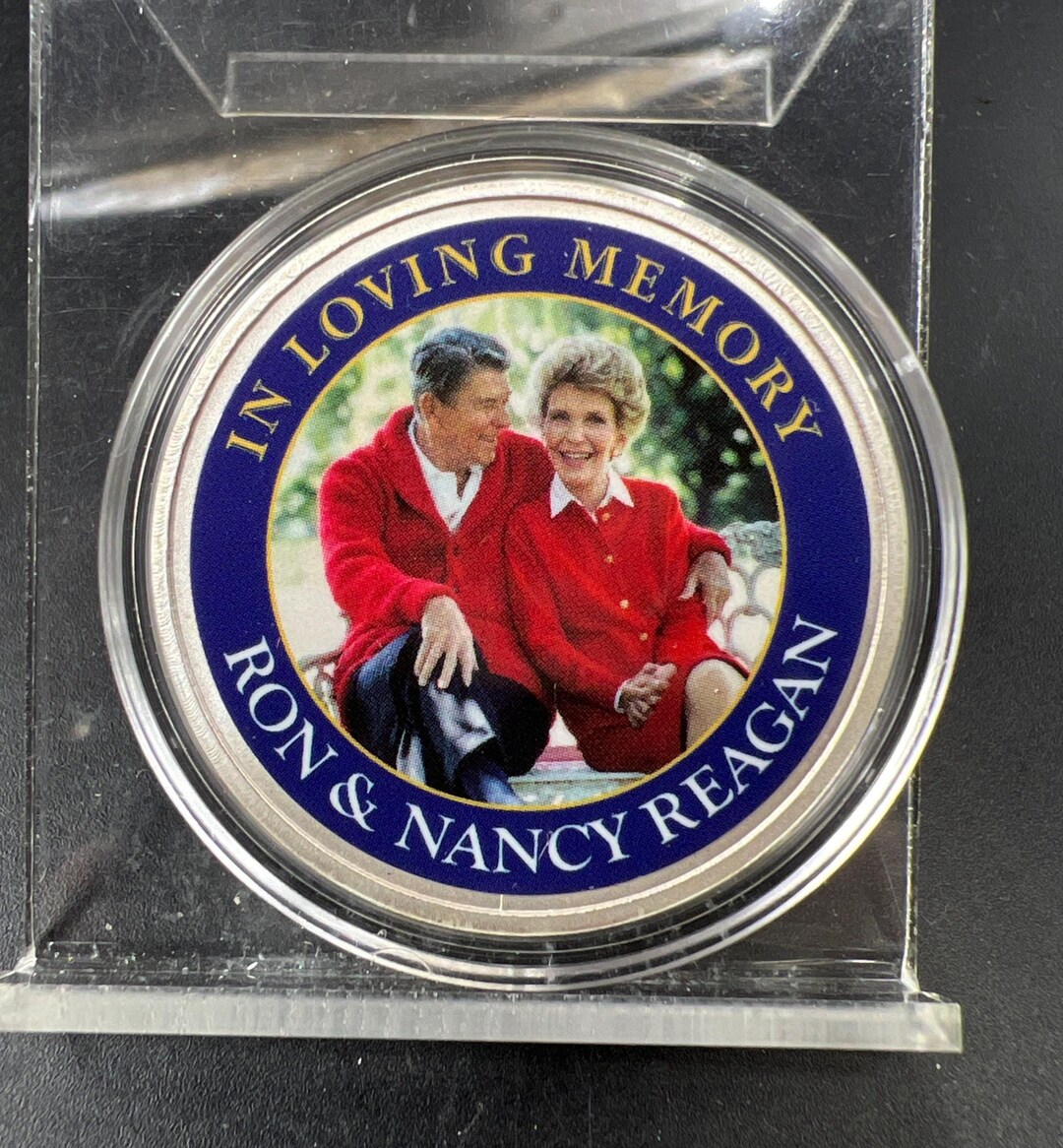 In Memory of Ron & Nancy Reagan 1 Oz Silver Memorial Medallion Coin - Etsy