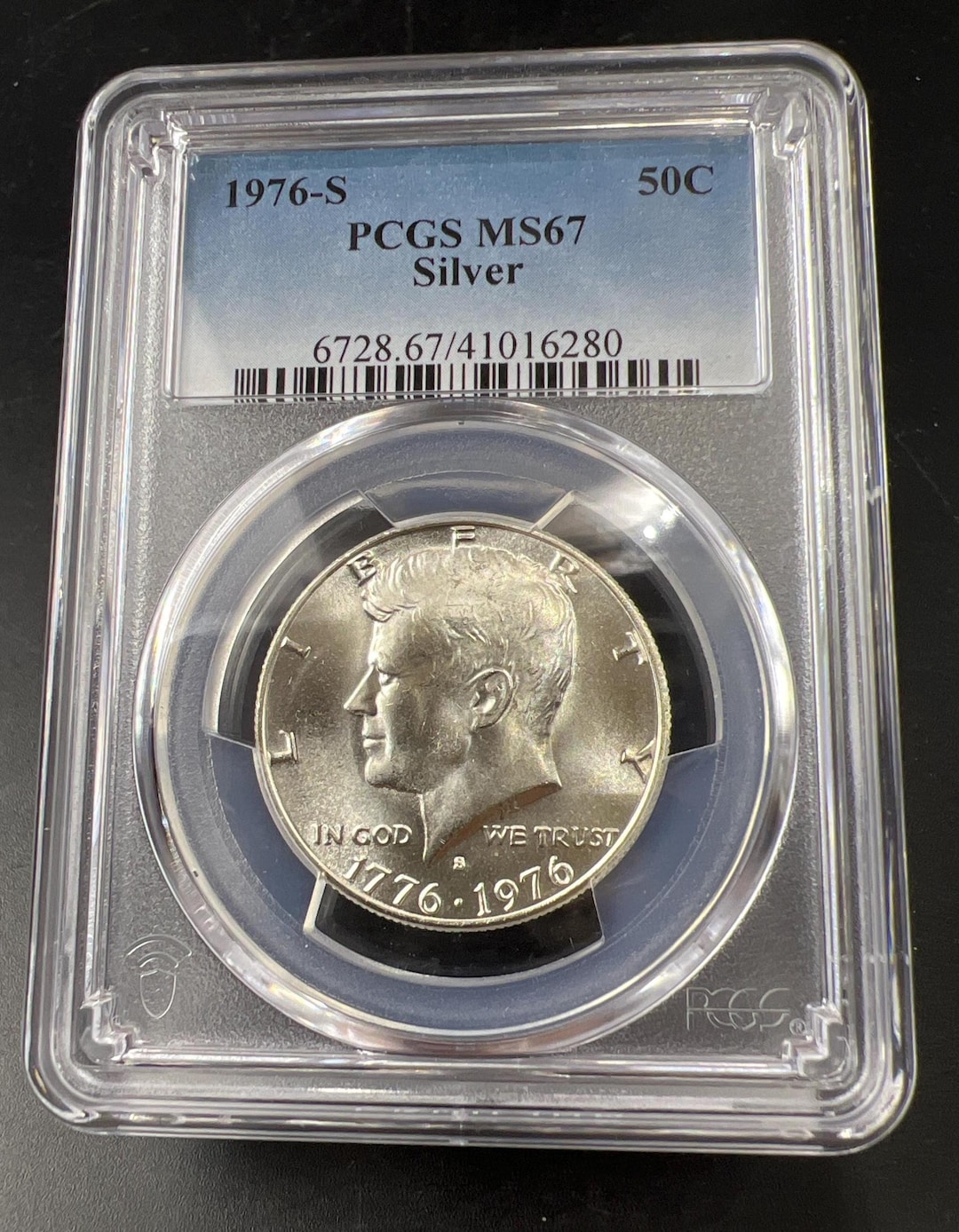 1976 S 40% Silver Bicentennial Kennedy Half Dollar Coin PCGS MS67 Gem BU #280 - Etsy
