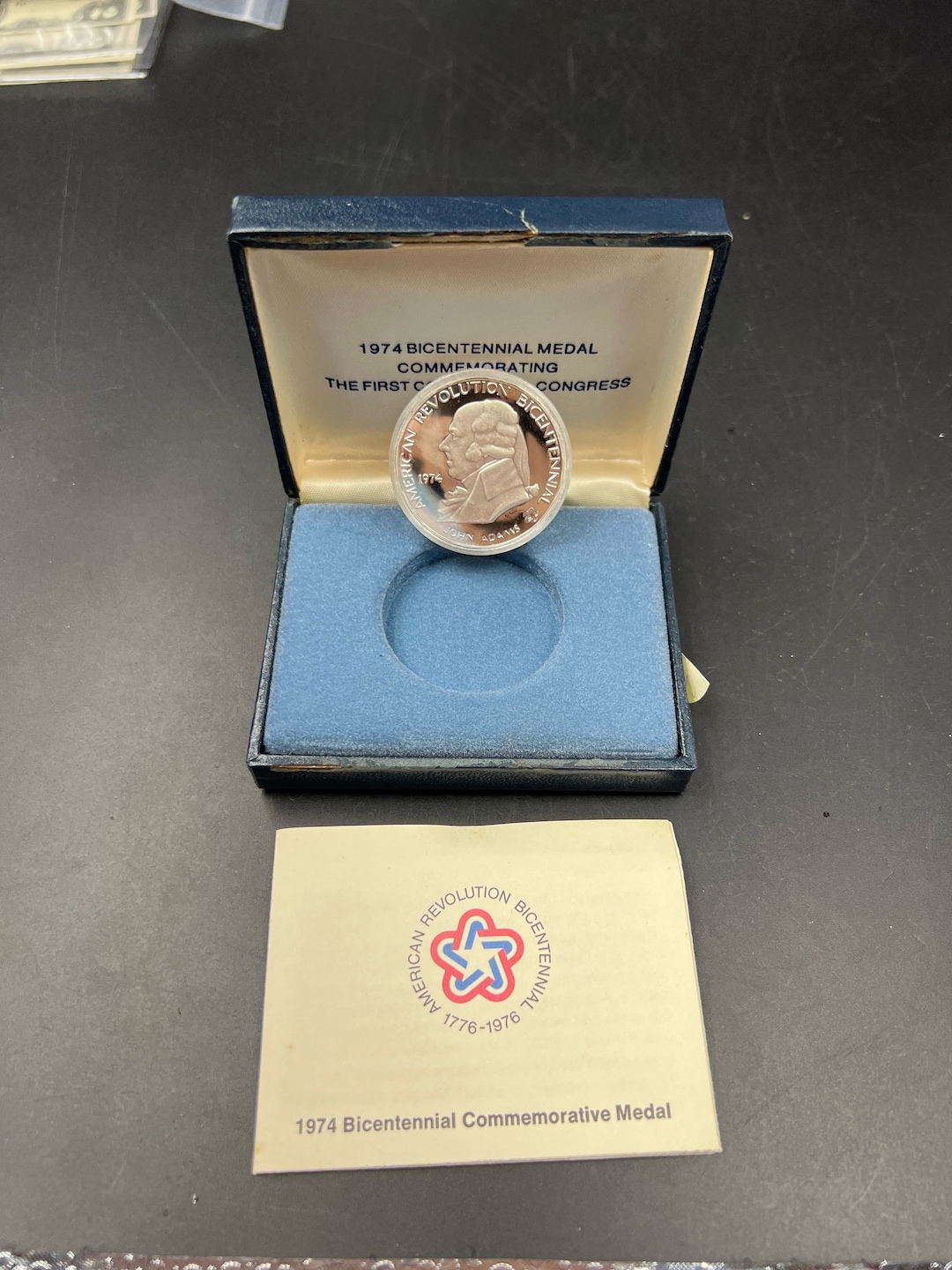 1974 Sterling Silver Bicentennial 1776 - 1976 Commemorative Medal ...