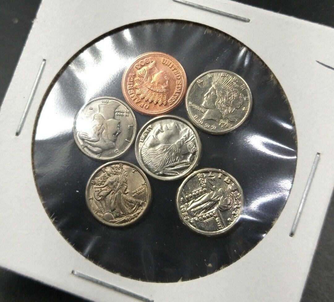 Miniature Set Novelty 6 Coins Varying Years Classic Inflation - Etsy