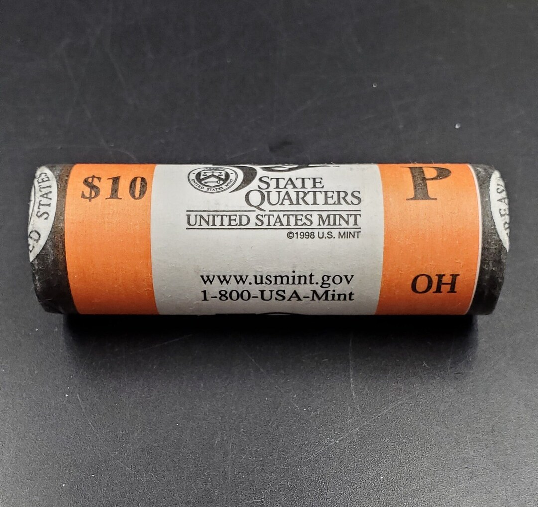 1 Unopened US Mint Wrapped Uncirculated Roll 2002 P Ohio Statehood ...