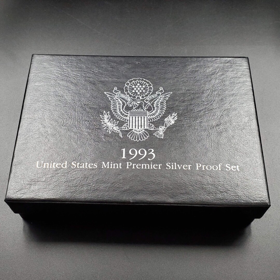 1993 S US Mint Premier Silver Proof Set OGP Box COA - Robinsonscointown ...