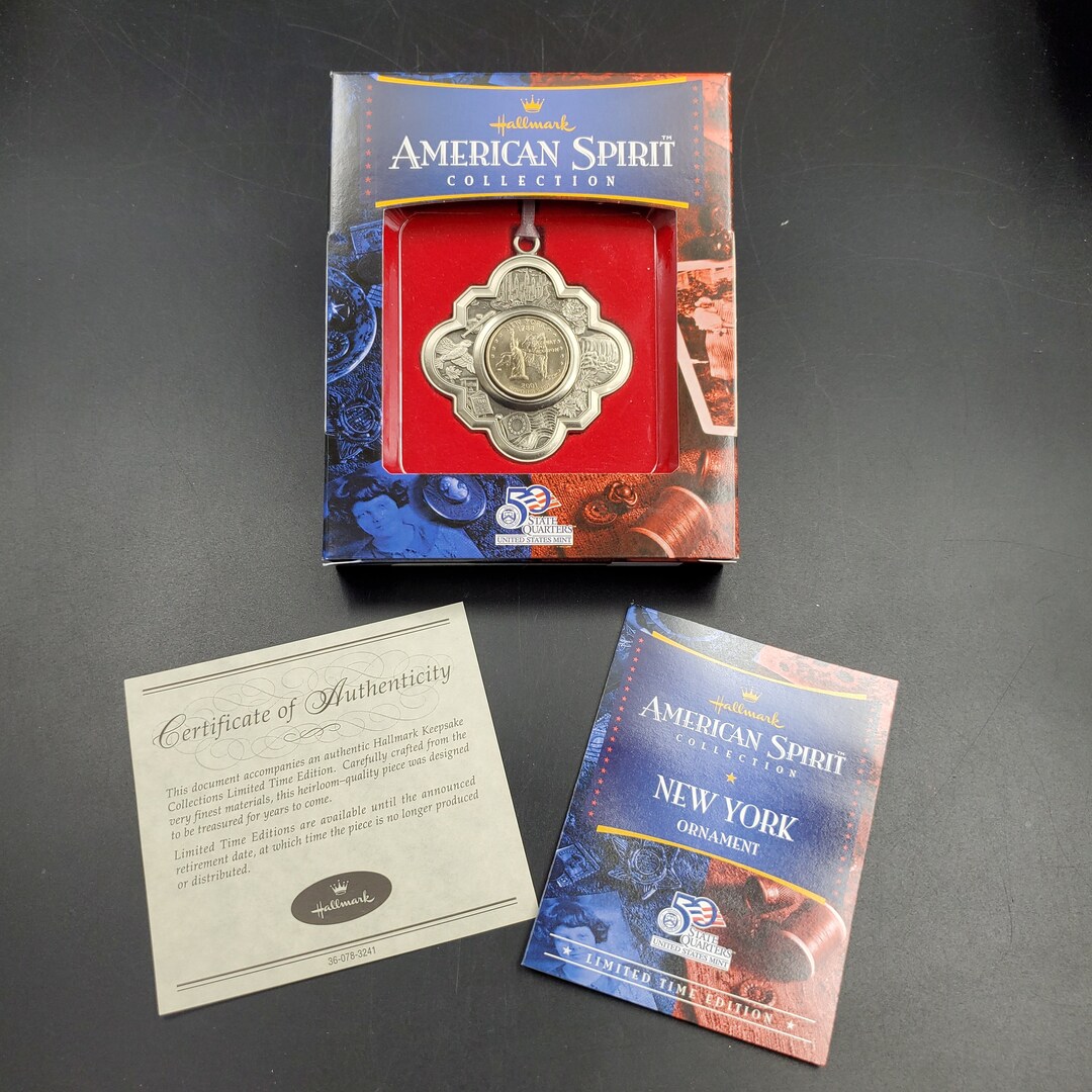 2001 New York State Quarter Coin Hallmark American Spirit Collection ...