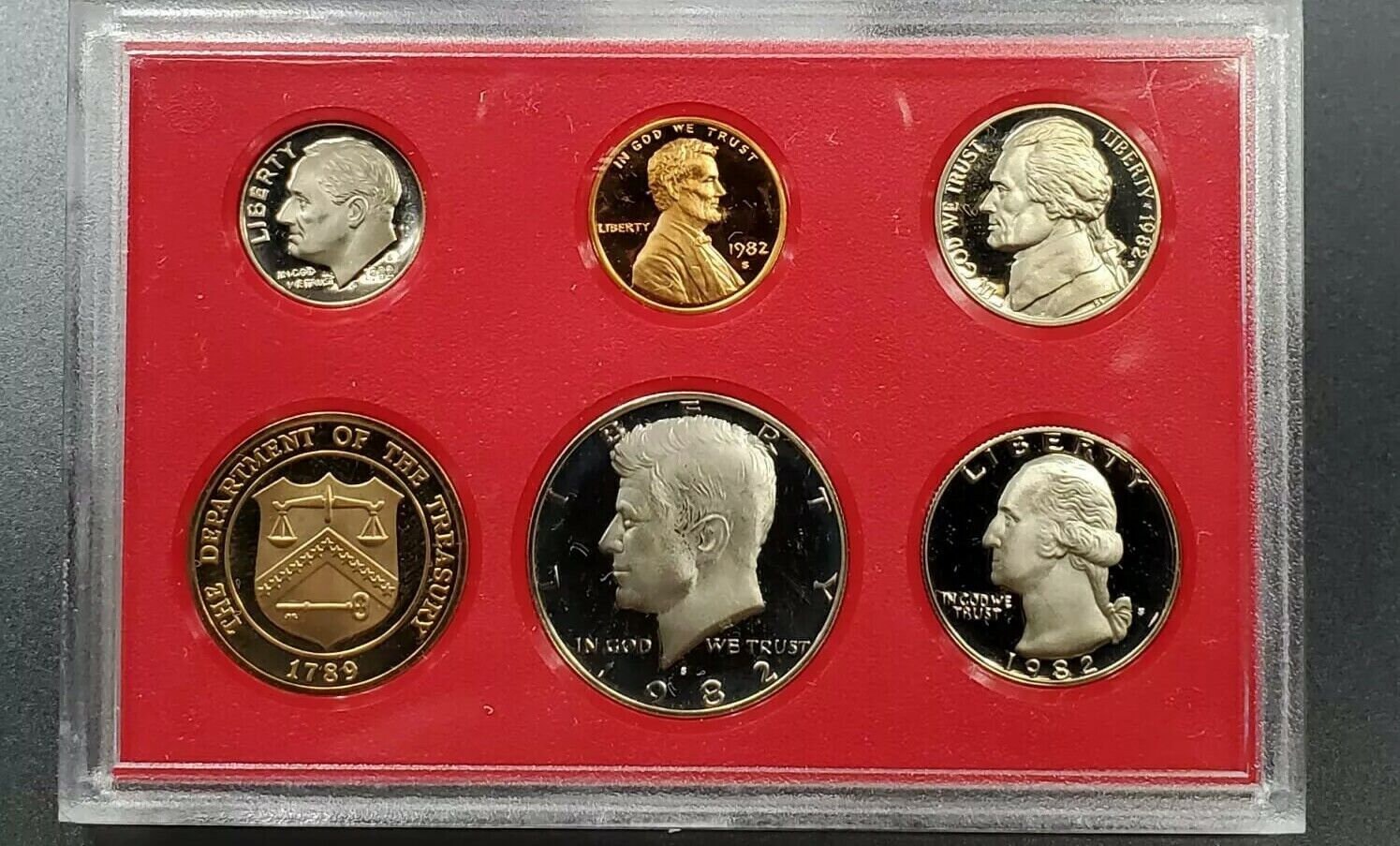 1982 S US Proof Clad Coin Set OGP Robinsonscointown - Etsy
