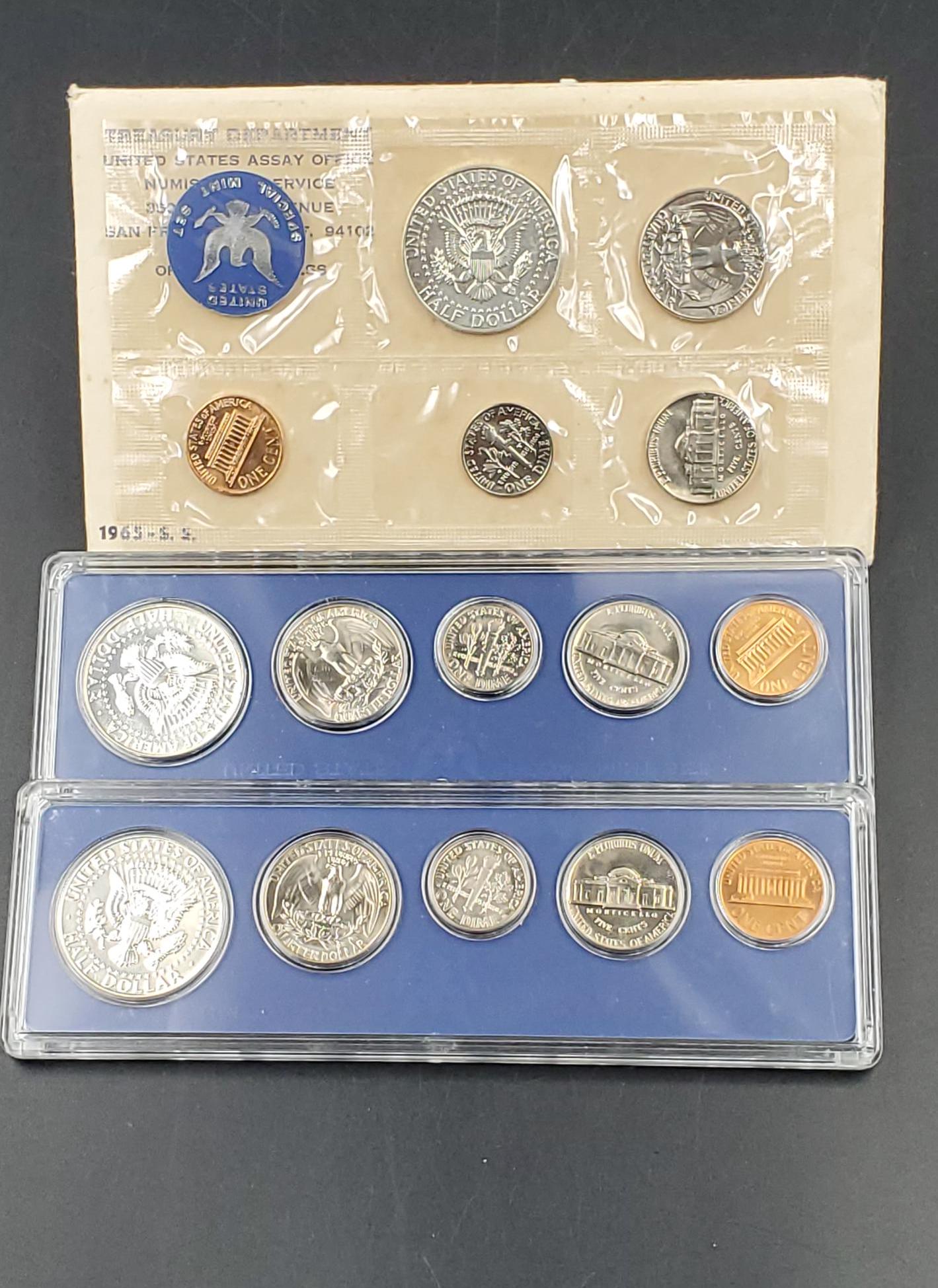 Complete 3 Set US Mint Set Collection 1965-1967 SMS Special OGP 15 ...