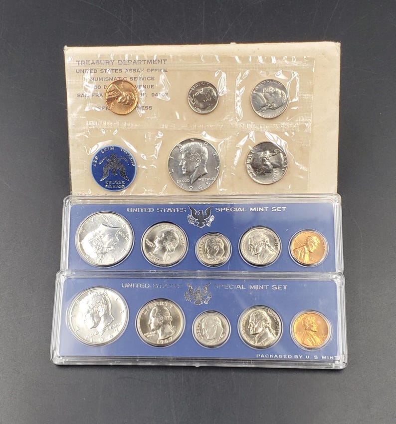 Complete 3 Set US Mint Set Collection 1965-1967 SMS Special OGP 15 ...
