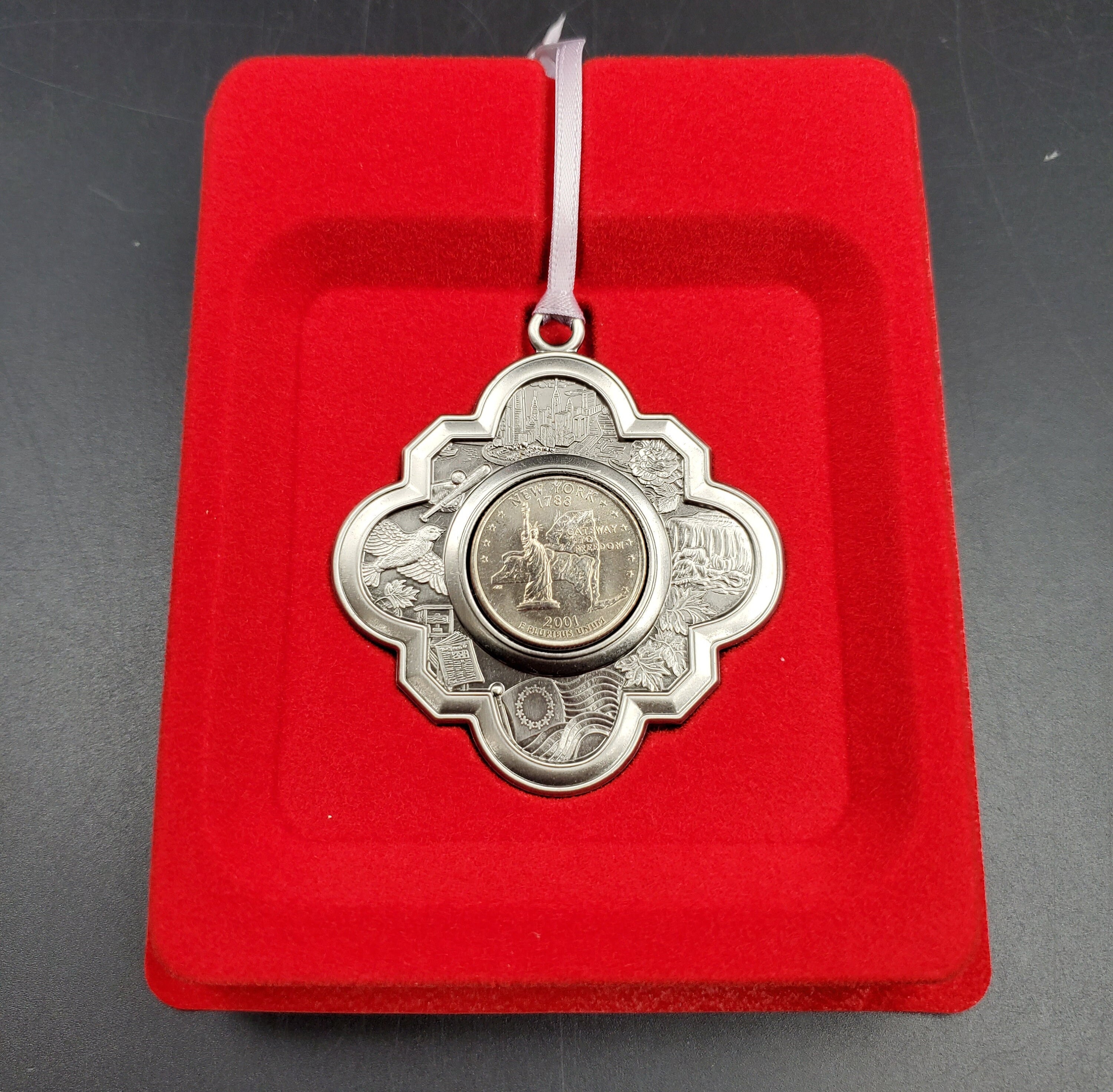 2001 New York State Quarter Coin Hallmark American Spirit Collection ...
