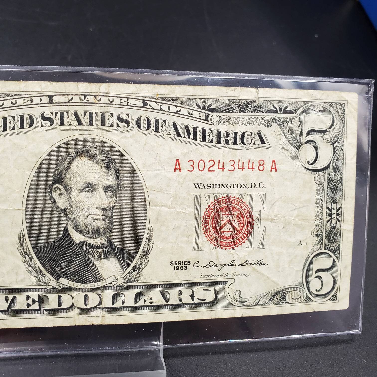 1963 5 Five Dollar United States Currency Legal Tender Note - Etsy