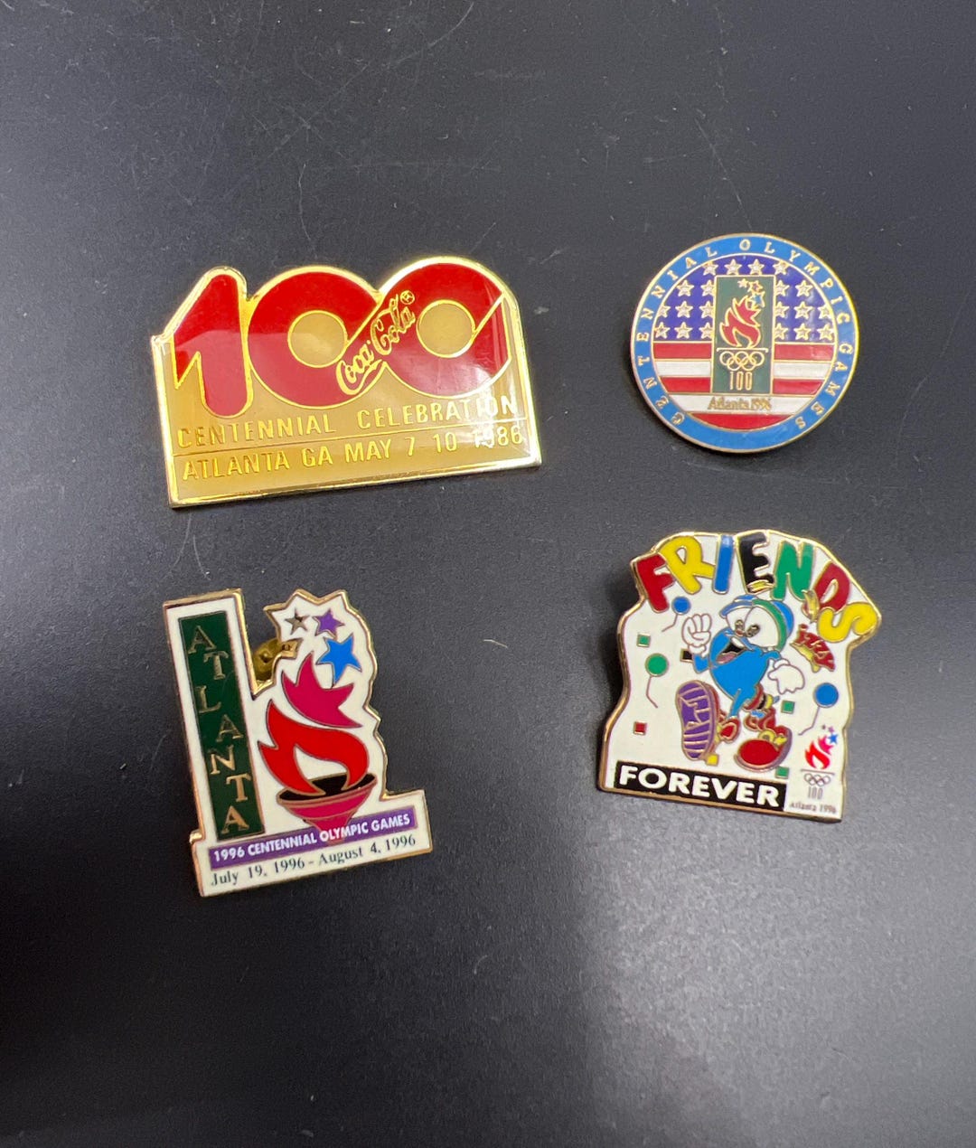 Lot of 4 1996 Atlanta Centennial Olympic Olympics Pins #E - Wholesale ...
