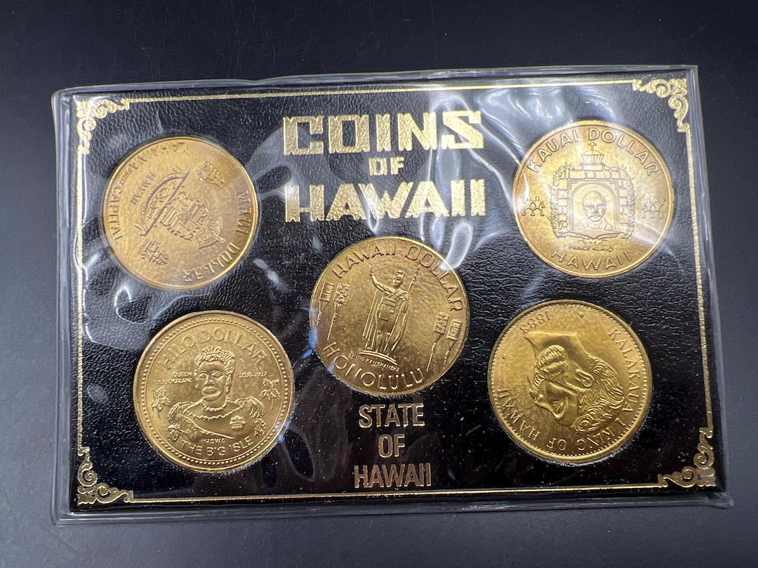 Coins of Hawaii 5 Coin Maui Honolulu Kauai Dollar Coin Set Gem BU UNC ...