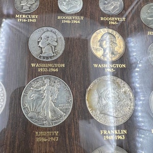 20th Century Type Set Framed in Wood and Glass Display Frame Morgan ...