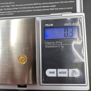0.3 G 24K Solid Gold Replica Miniature Coin 1908 St Gaudens Double ...