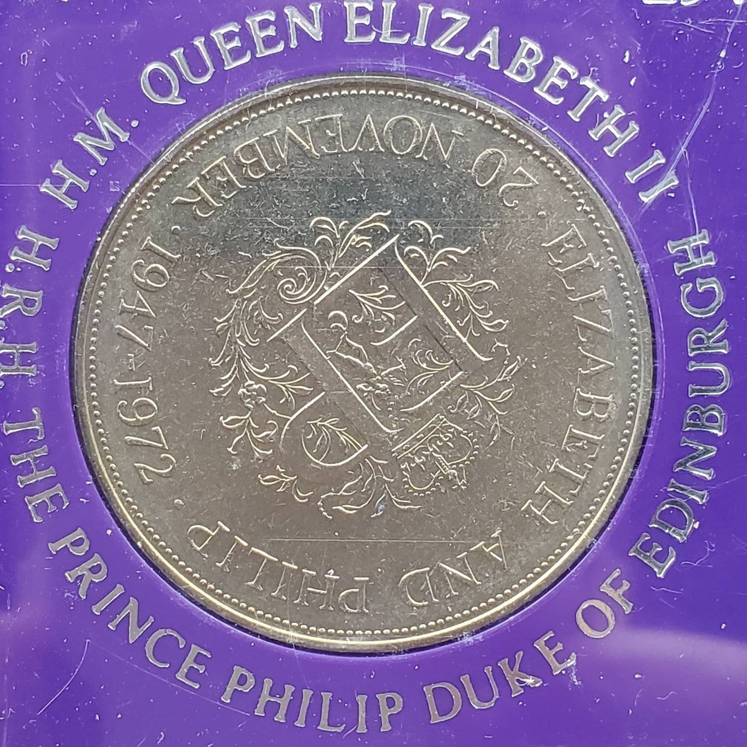 Queen Elizabeth II & Prince Phillip 1947-1972 Jubilee Wedding Crown ...