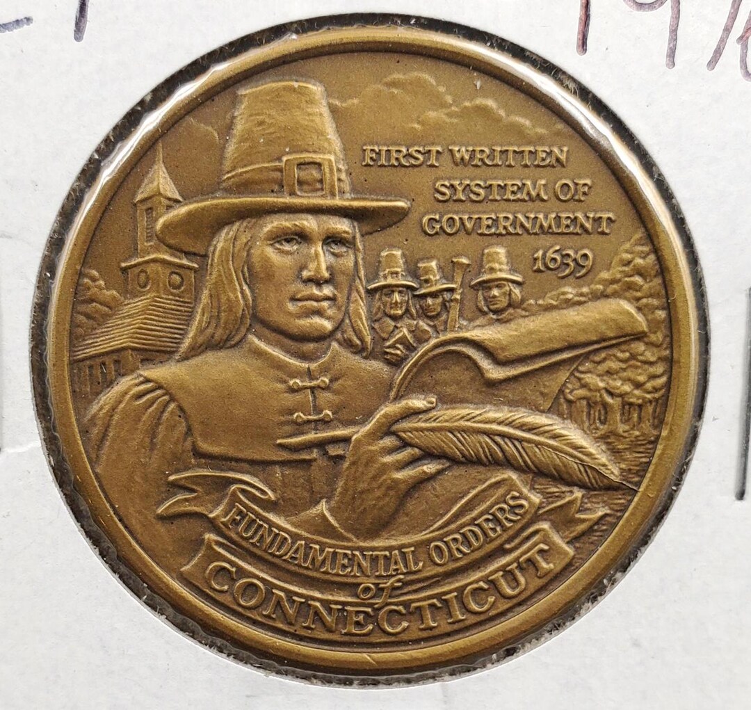 1976 American Revolution Bicentennial Connecticut Constitution Medal ...