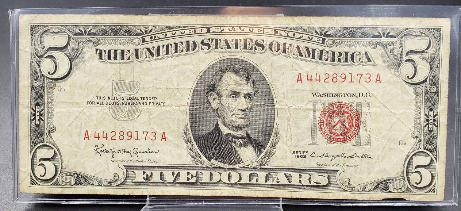 1963 5 Dollar Worth