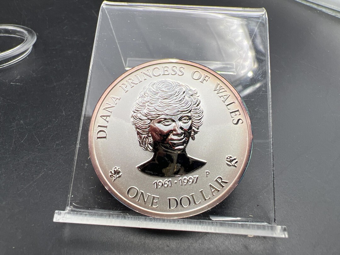 1997 Cook Islands 1 Oz Silver PRINCESS DIANA Coin .999 Silver Some ...