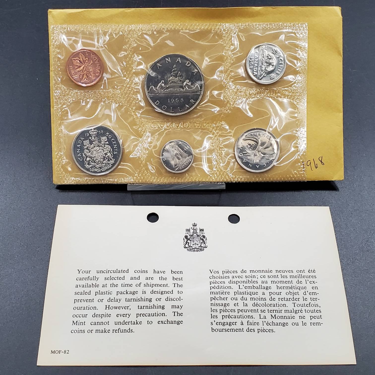Canada 1968 Royal Canadian Mint Uncirculated Proof Like Set - Etsy