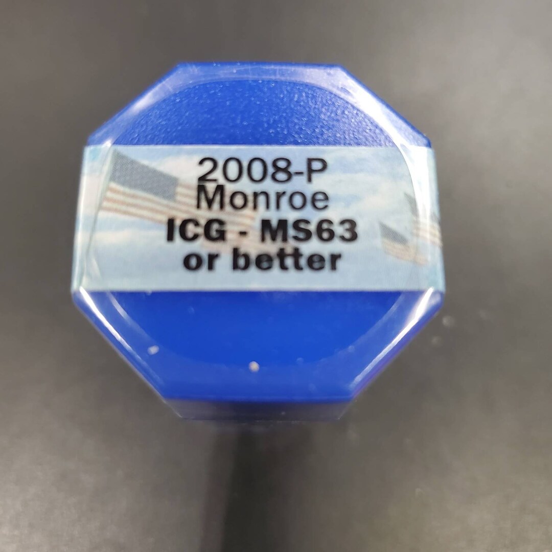 2008 P James Monroe Presidential 20 Dollars Roll ICG MS63 or Better Presidential Dollar Coins ...