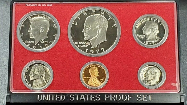 1977 S US Proof Clad Coin Set OGP @robinsonscointown - Etsy