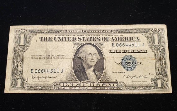 One Dollar Silver Certificate
