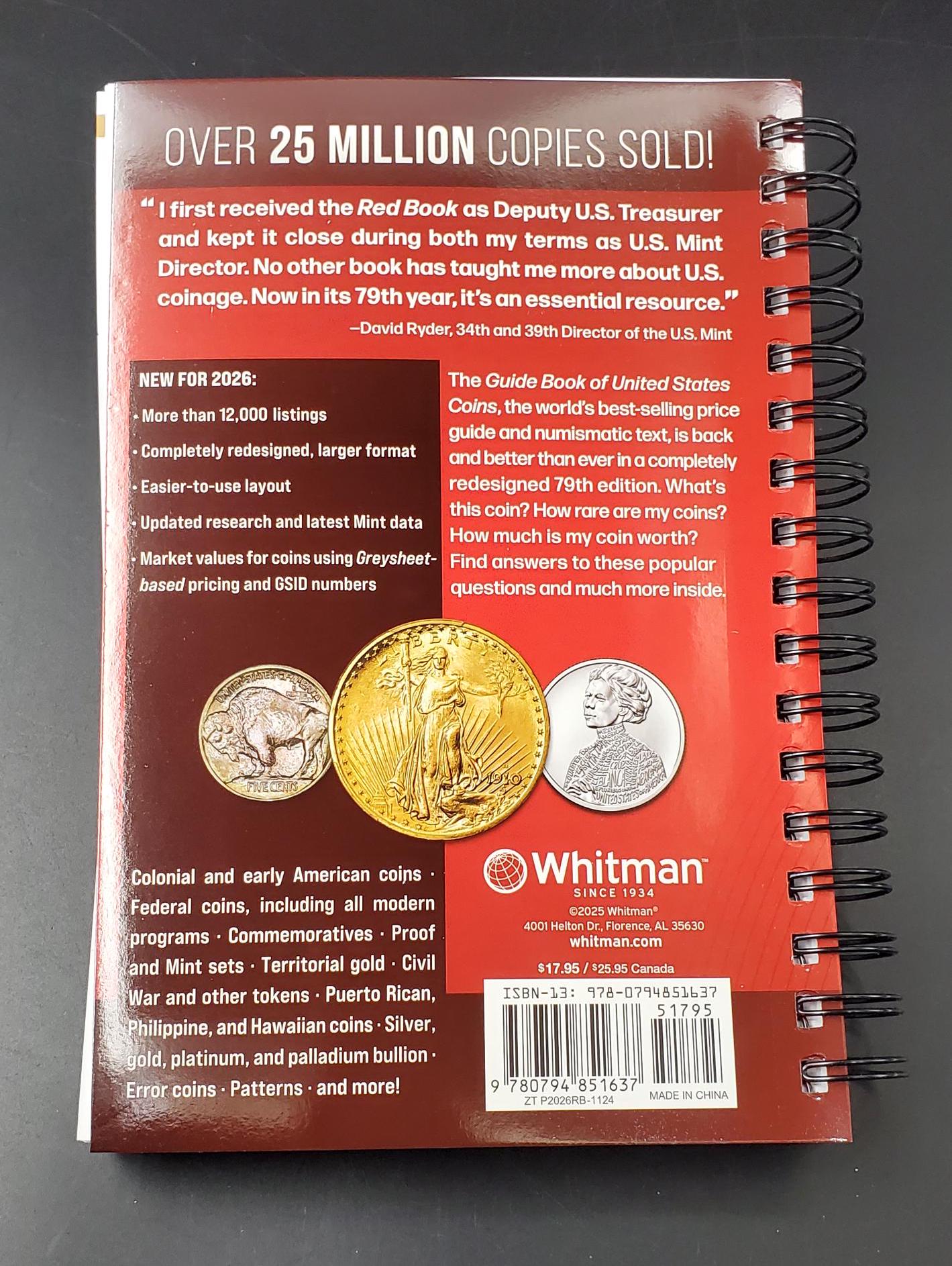 2026 the Official Red Book: A Guide Book of United States Coins 79th ...