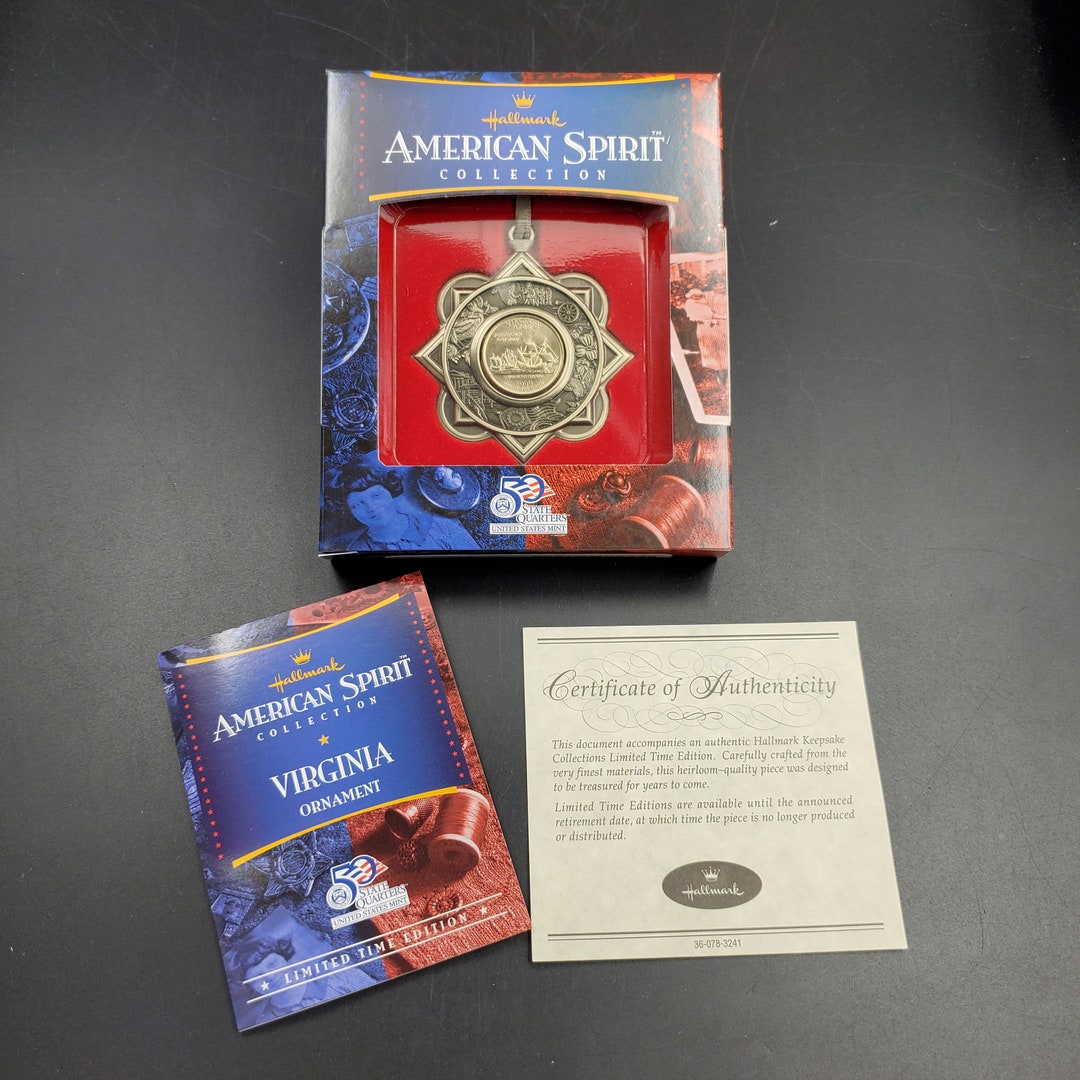 2000 Virginia State Quarter Coin Hallmark American Spirit Collection ...