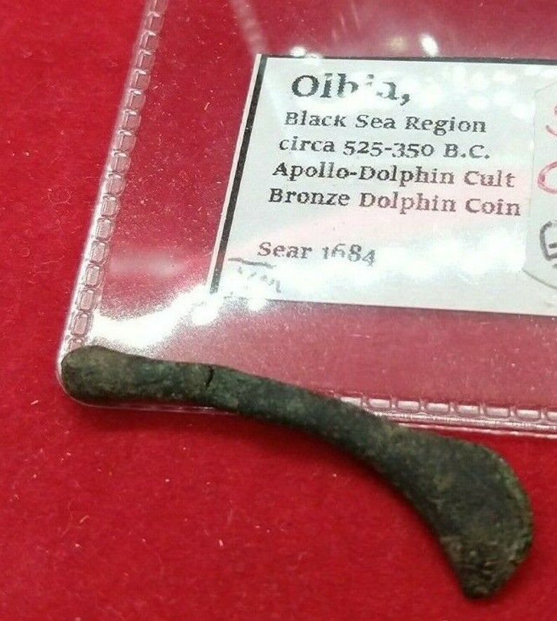 Olbia Greek Ancient Dolphin Coin AUTHENTIC Circulated - Etsy