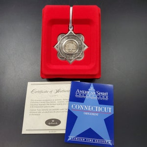 1999 Connecticut State Quarter Coin Hallmark American Spirit Collection ...