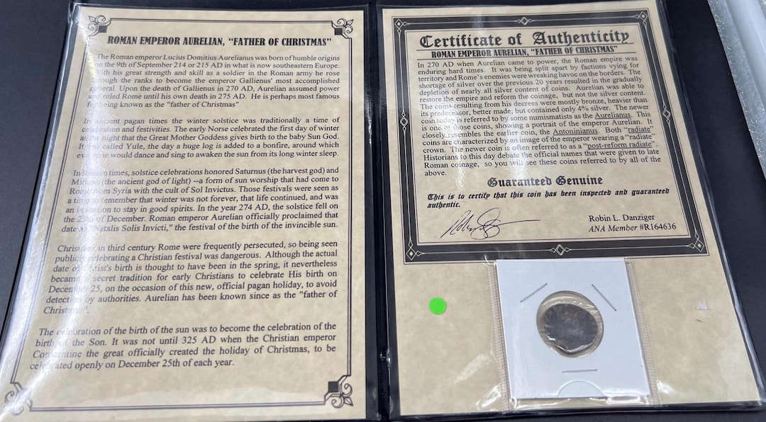 Ancient Rome Roman Emperor Aurelian Aurelianus C. 270-275 AD Father of ...