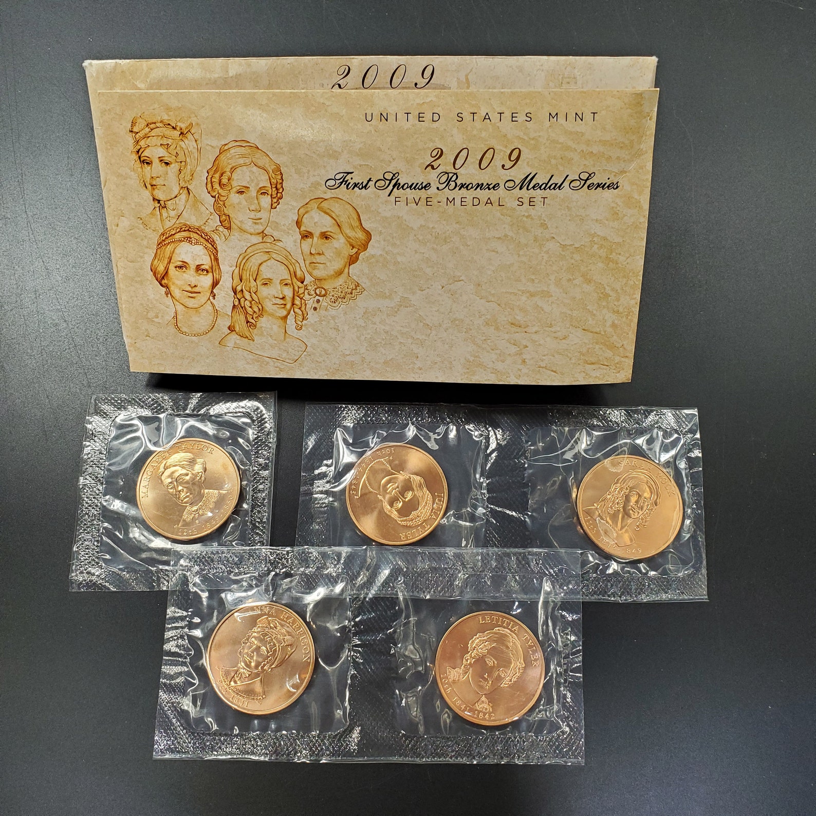 2009 First Spouse Bronze Medal Series Five 5 Medal Set in OGP - Etsy