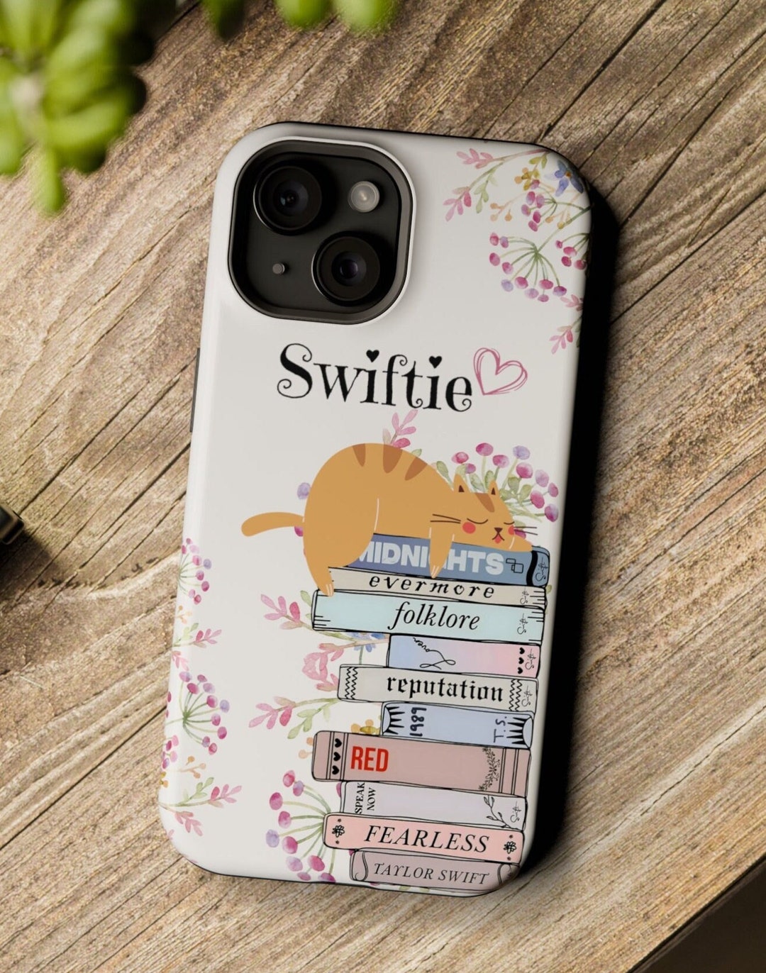 Swiftie Music Albums iPhone 15 Case-floral Music Album iPhone Case ...