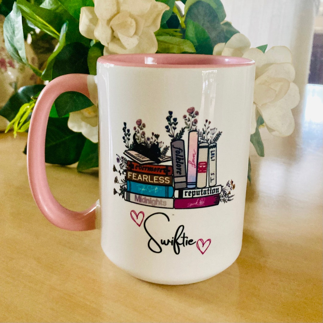 Swiftie Music Albums as Books Coffee Tea Mug, Gift for Her, Trendy Fun ...