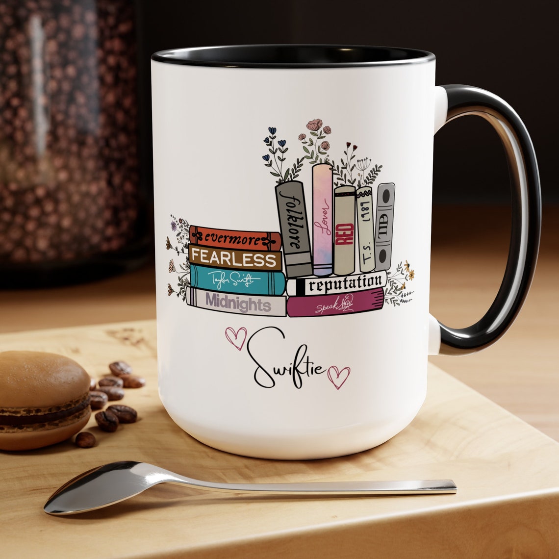 Custom TTPD, the Tortured Poets Department Mug, Swiftie Floral Music ...