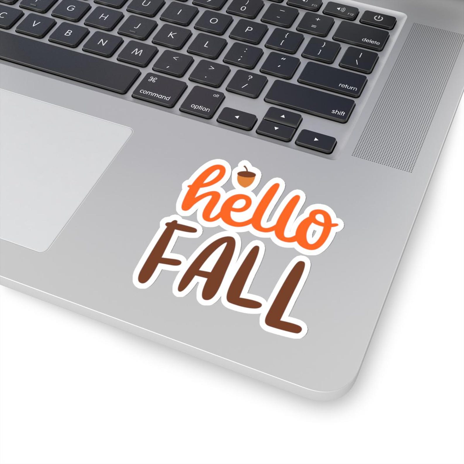 Hello Fall Sticker, Autumn Time, Cute Sticker, Fall Season, Kiss-cut ...