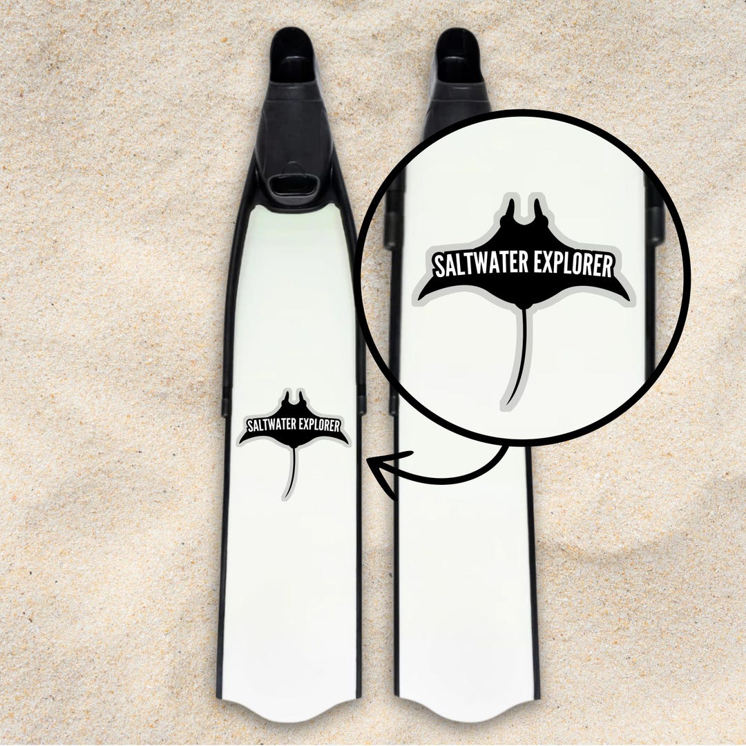 Saltwater Explorer Sticker, Scuba Diving Stickers, Waterproof Sticker ...