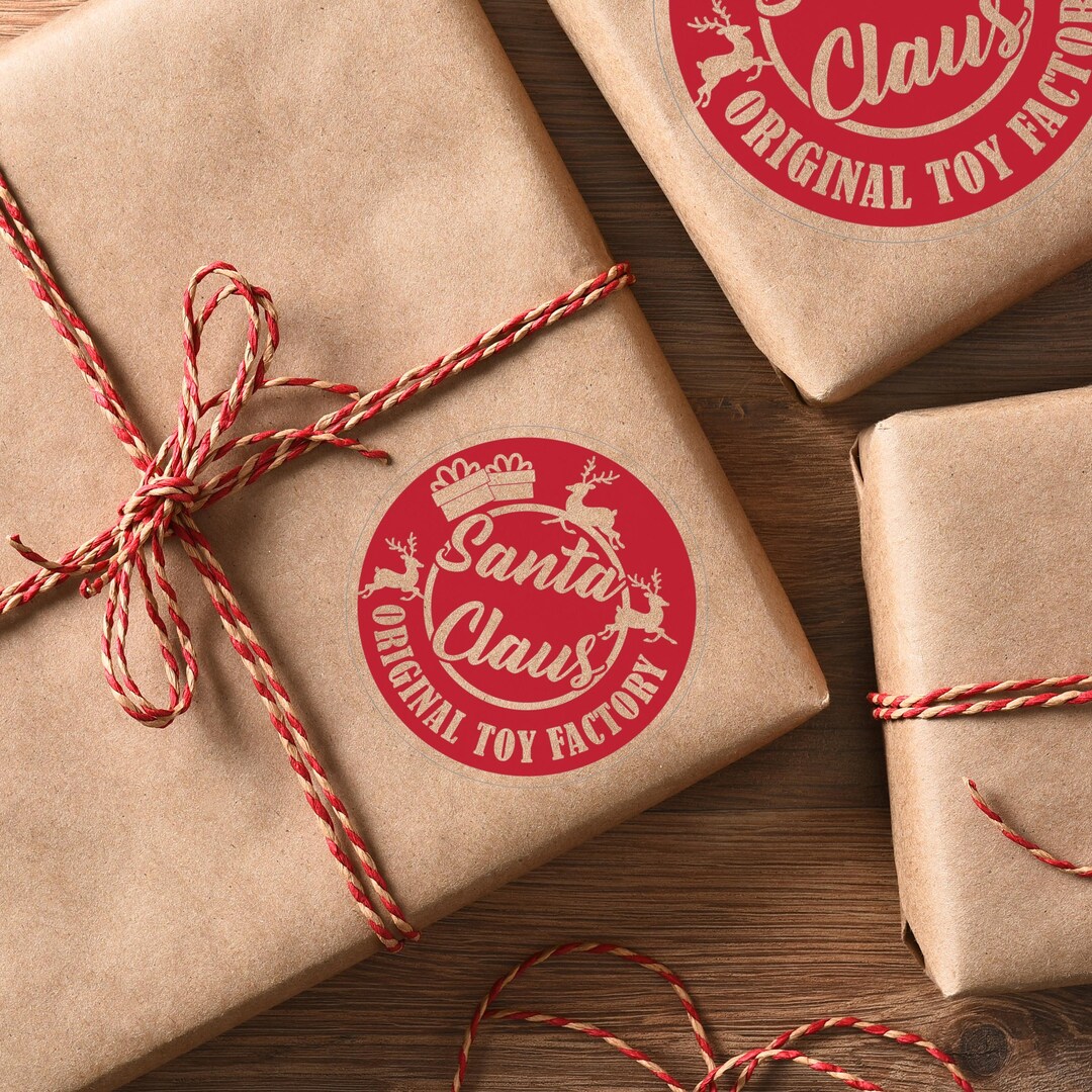 Santa Claus Toy Factory Sticker, Xmas Time, Winter Season, Kiss-cut ...