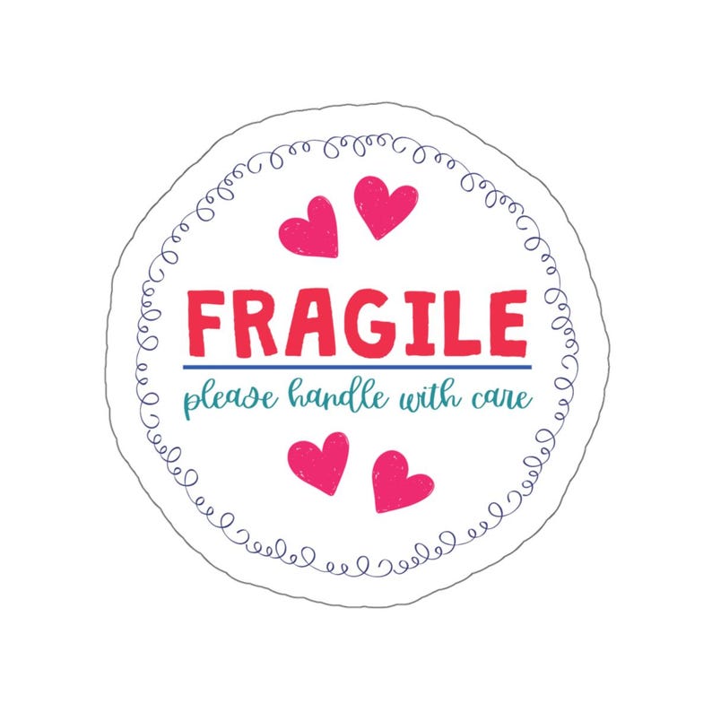 Fragile Sticker, Please Handle With Care, Travel Stickers, Best for ...