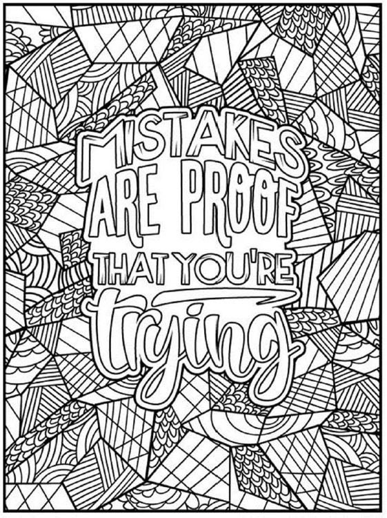 Inspiring Quotes Coloring Book - Contains 140+ Unique Designs - Etsy