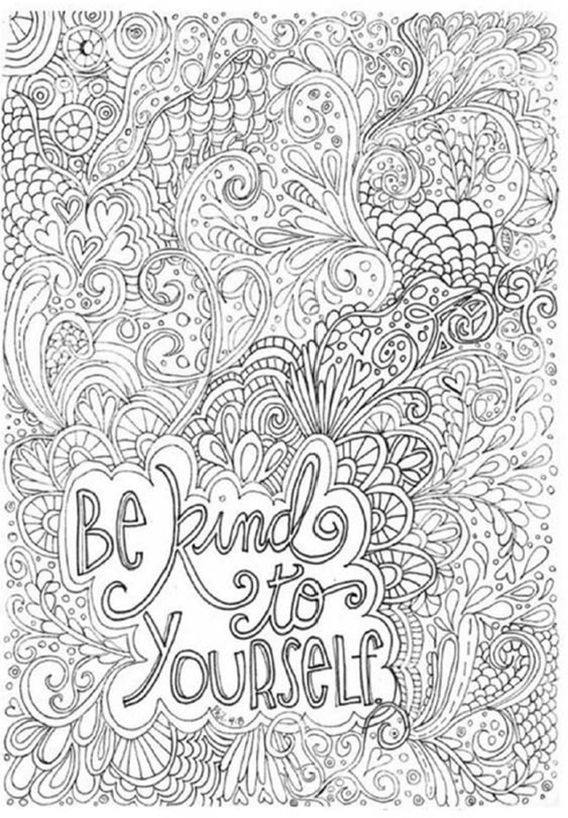 Inspiring Quotes Coloring Book - Contains 140+ Unique Designs - Etsy