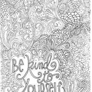 Inspiring Quotes Coloring Book - Contains 140+ Unique Designs - Etsy