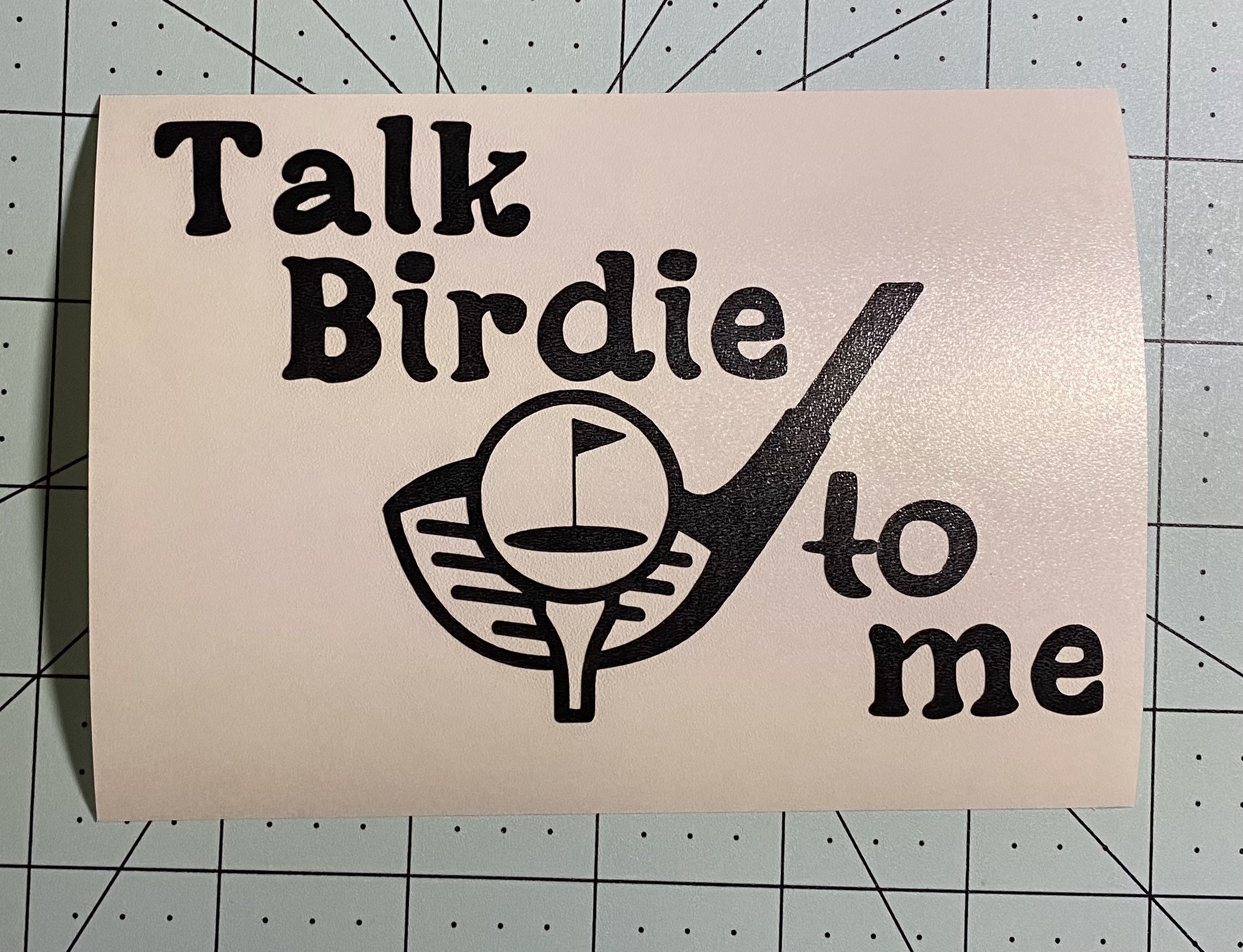Talk Birdie to Me Vinyl Decal / Golfer Die Cut Sticker - Etsy