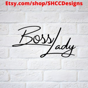 Boss Lady Vinyl Decal / Die-cut - Etsy