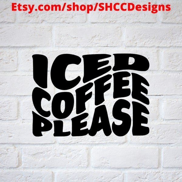 Iced Coffee Car Decal - Etsy