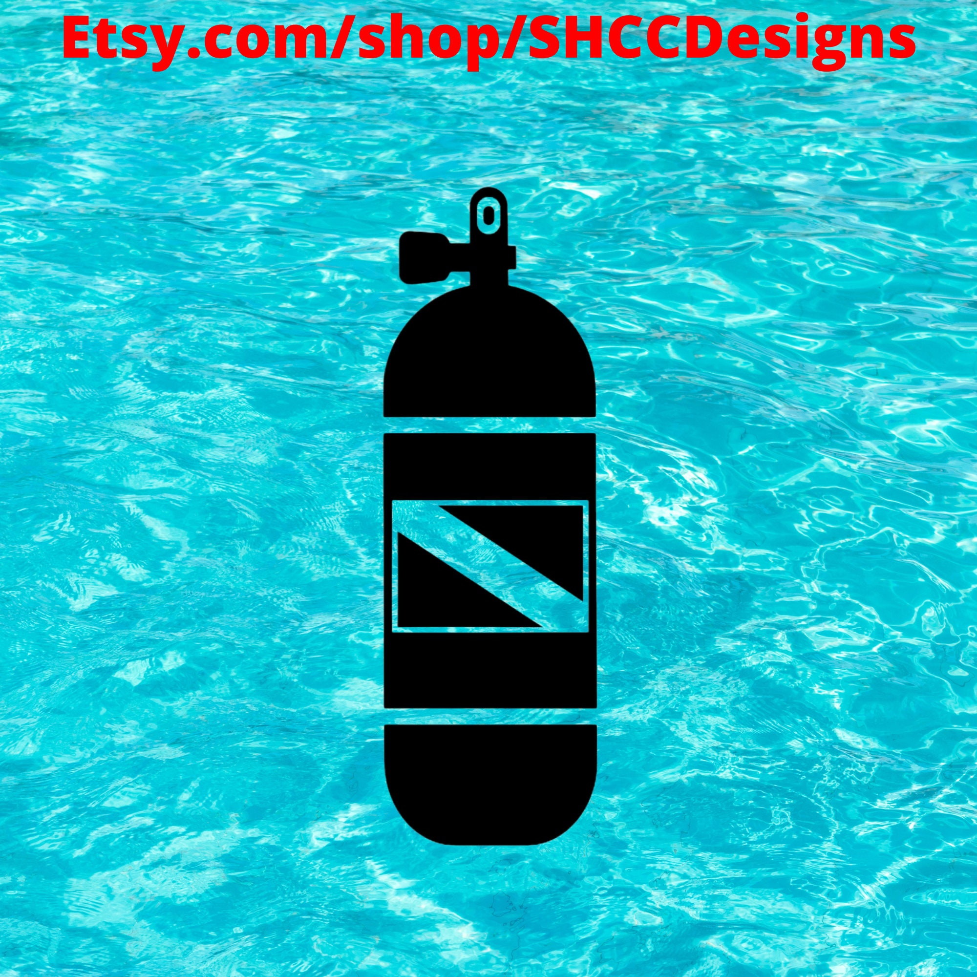 SCUBA Diver Flag Tank Vinyl Decal / Scuba Decal / NITROX Decal - Etsy