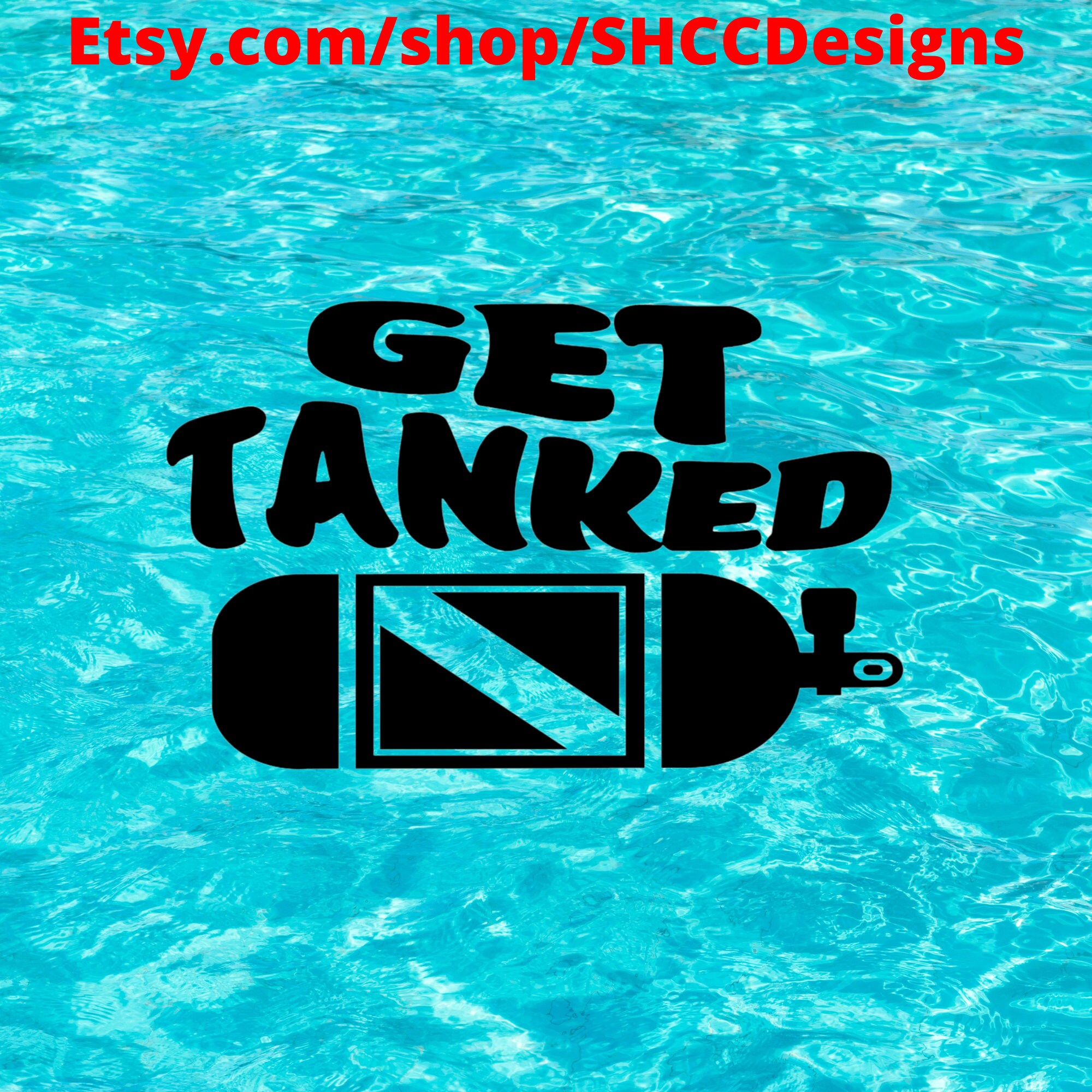 Get Tanked Scuba Vinyl Decal / Scuba Decal / NITROX Decal / Dive Tank ...